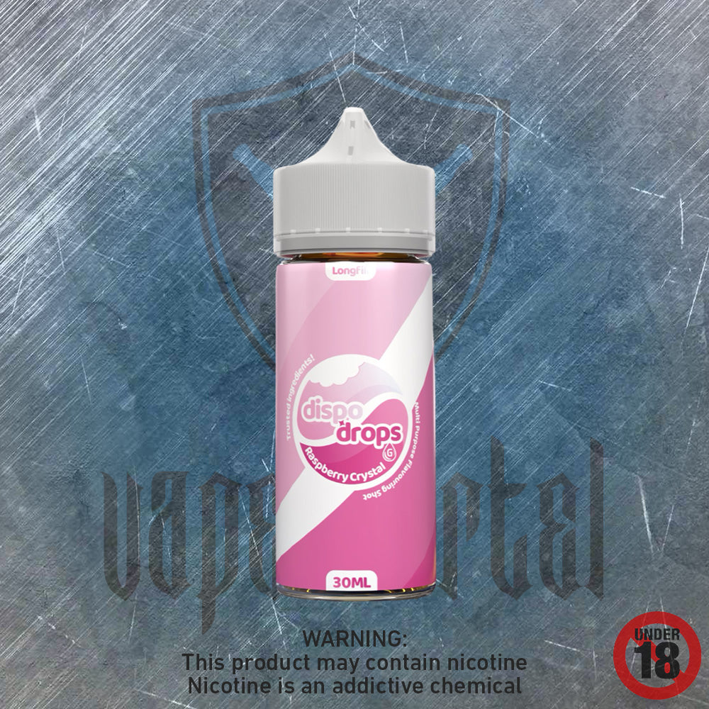Dispo Drops: Raspberry Crystal Longfill – VAPE CARTEL