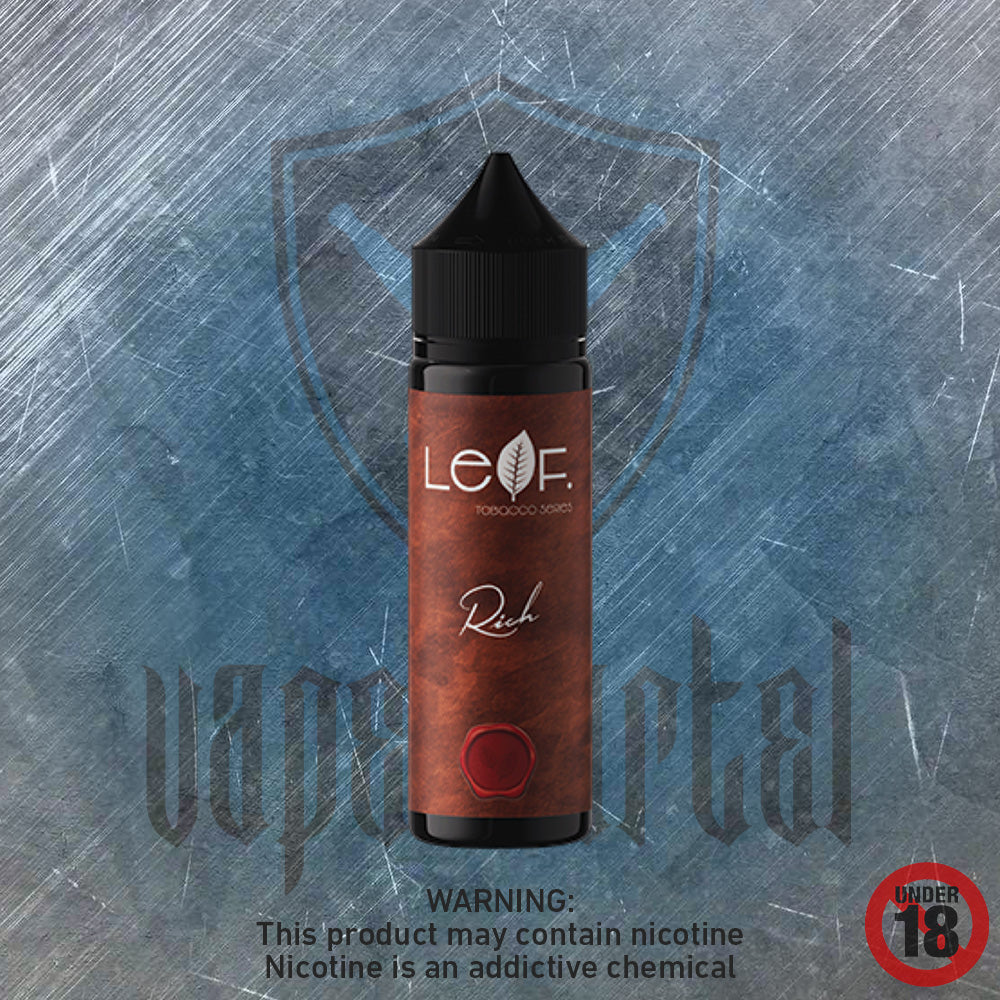 Leaf: Rich Tobacco MTL/Nic Salt Longfill – VAPE CARTEL