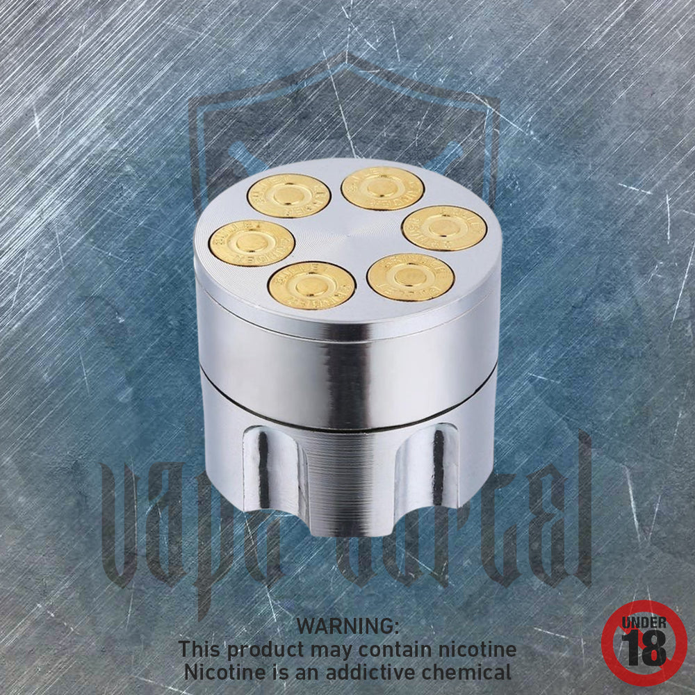 50mm 3 Pc Revolver Grinder – VAPE CARTEL
